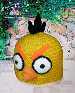 Ravelry: Hat «Yellow bird» pattern by Aleksandera Krylova