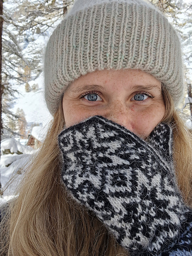 Ravelry: Emma's Ice Flower Mittens pattern by Runningyarn