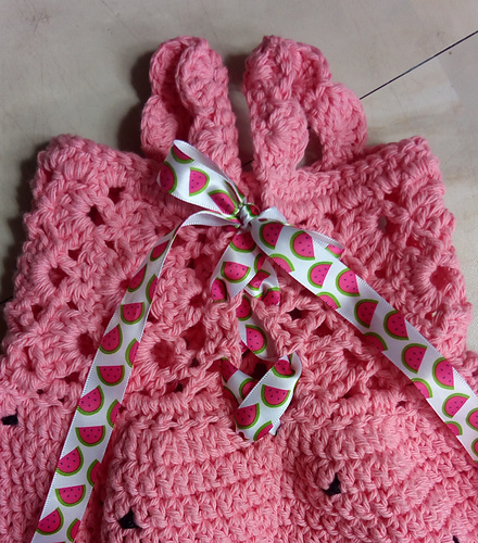 Ravelry: Watermelon Cutie Sundress and Hat Set pattern by Alicia Cromwell