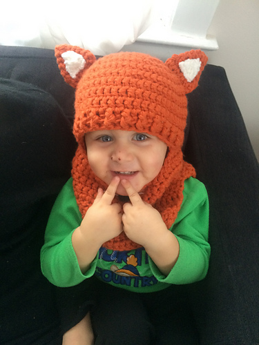 Ravelry: 2-Strand Fox Balaclava pattern by Alicia Cromwell