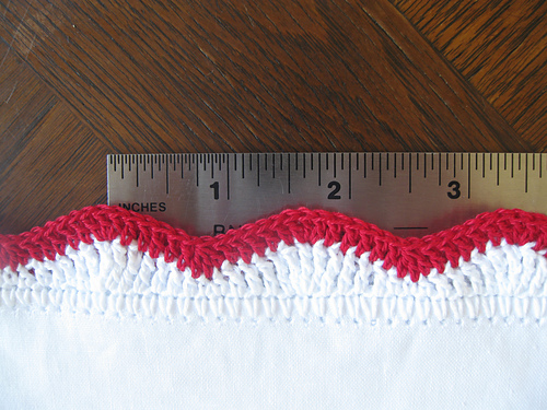 Ravelry: Chevron Stripe Pillowcase Edge pattern by Allison Baker
