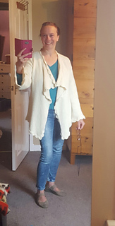 Ravelry: Aran Waterfall Cardi pattern by Alison Harm