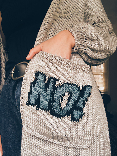 Ravelry: Pop Art Cardigan Colorwork Chart pattern by I Run This Knit