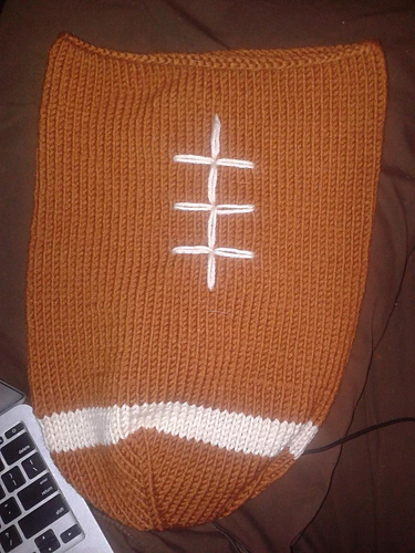 Ravelry: Football Baby Sack and Hat pattern by Alex Jochum