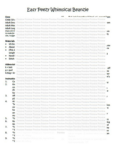 Ravelry: Easy Peezy Whimsical Beanzie pattern by Allie Briggs