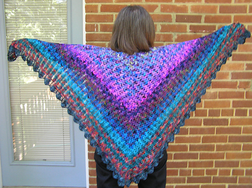 Ravelry: Painted Shawl pattern by Karen Klemp