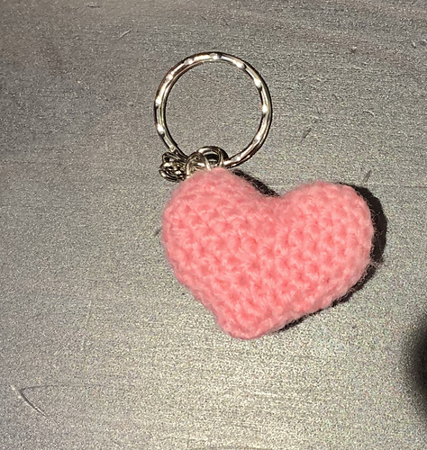 Ravelry: Heart Keyring pattern by Amy’s Crochet Cave