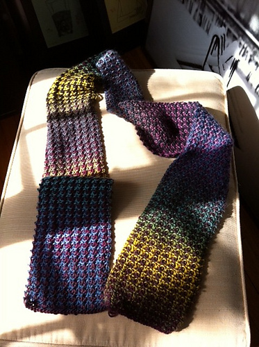 Ravelry: The Noro Slip Stitch Stripe Scarf pattern by Renee M