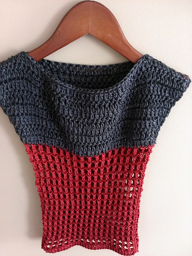 Ravelry: Girl's Mesh Top pattern by Aprile Mazey