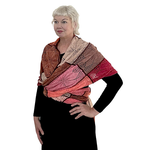 Ravelry: Cosmos Blossom Wrap pattern by Ambah O'Brien