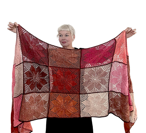 Ravelry: Cosmos Blossom Wrap pattern by Ambah O'Brien