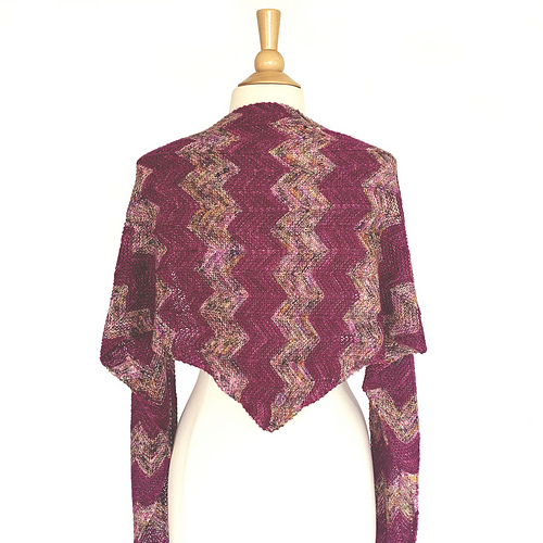 Ravelry: Cheri Chevron Shawl pattern by Ambah O'Brien