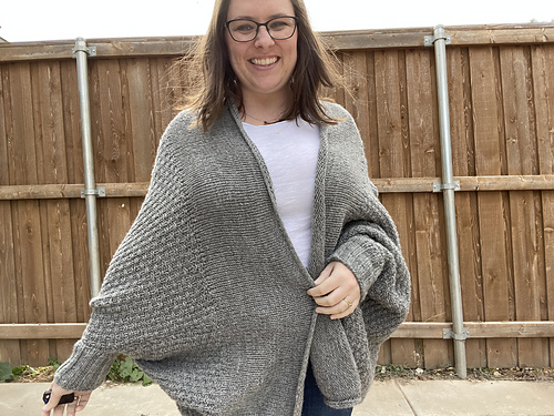 [FO] Big Cozy Cardi : r/knitting