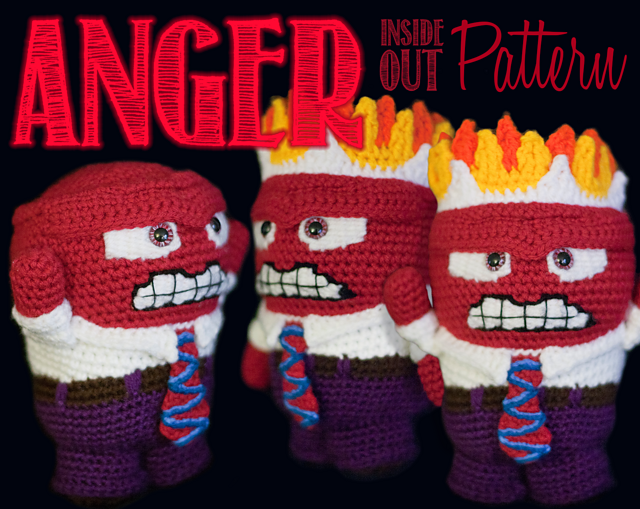 Ravelry: Anger (Inside Out) Amigurumi pattern by Allison McDonough