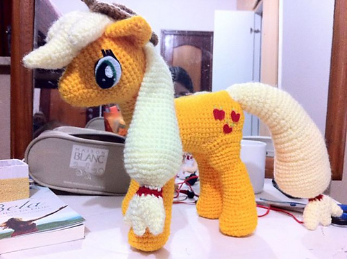 Ravelry: Applejack from My Little Pony pattern by The Nerdy Knitter
