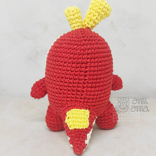 Ravelry: Fuecoco Inspired Amigurumi pattern by Amanda L. Girão