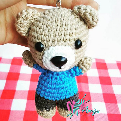 Ravelry: Amigurumi Bear Keychain pattern by Amigu World