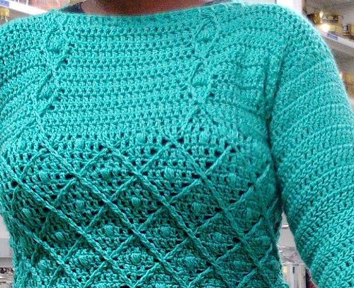 Ravelry: The Diamond Sweater pattern by Ami Ndiaye