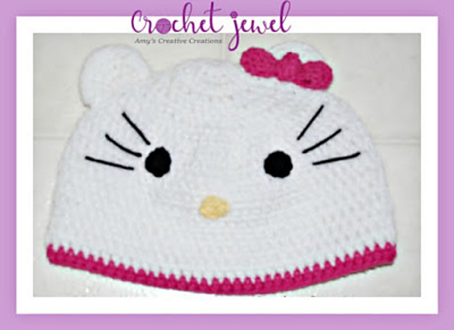 Ravelry: Child hello kitty hat pattern by Amy Lehman