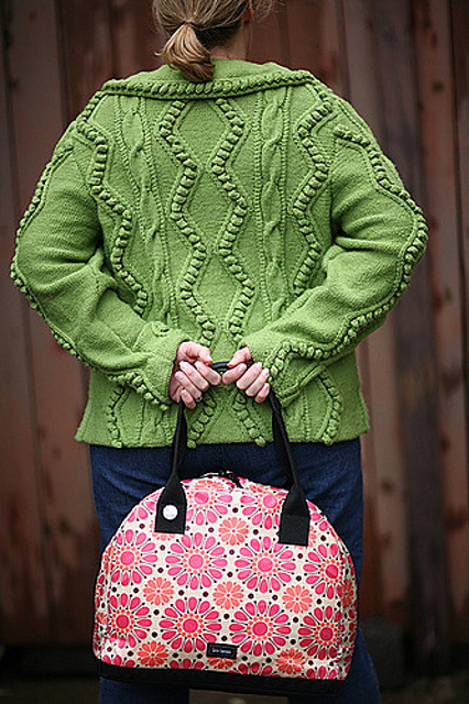 Ravelry: Peapod Aran Jacket pattern by Wendy Knight