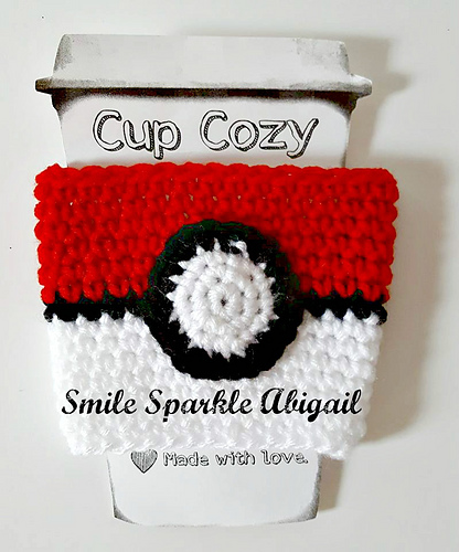 Ravelry: Pokemon Pokeball Crochet Cup Cozy pattern by Beloved Earth Angel