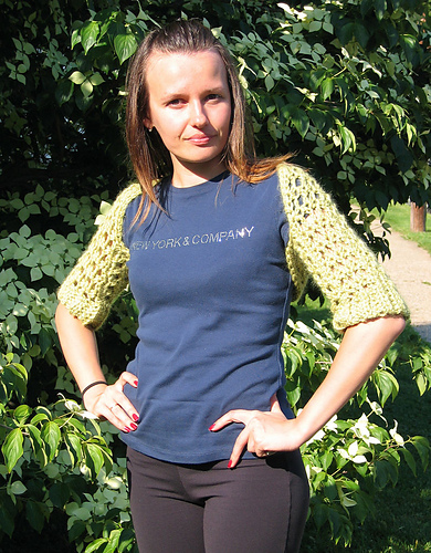 Ravelry: Alpaca Silk Shrug pattern by Amy O'Neill Houck