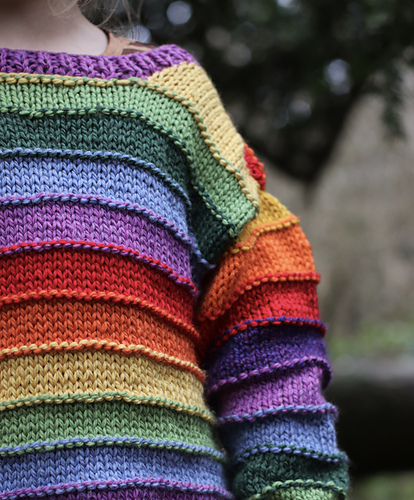 Ravelry: Little Rainbow Sweater pattern by Knit Folk