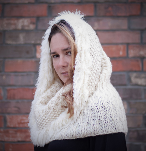 Ravelry: Camille's Snow Hood pattern by Diana Burk