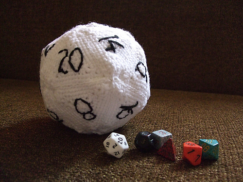 Ravelry: Crocheted d20 pattern by Anna Urbanek