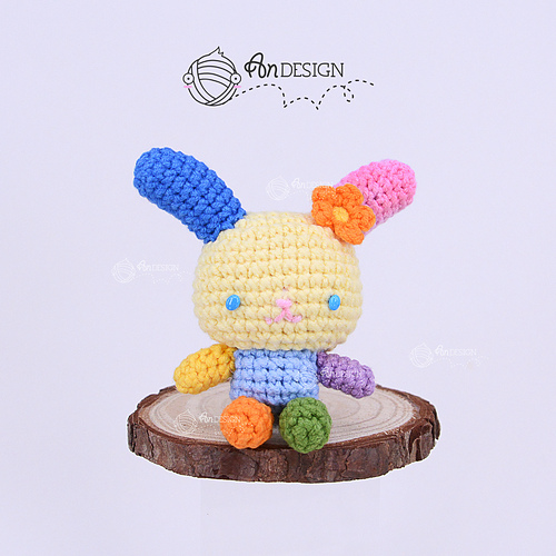 Ravelry: rainbow bunny pattern by andesign craft