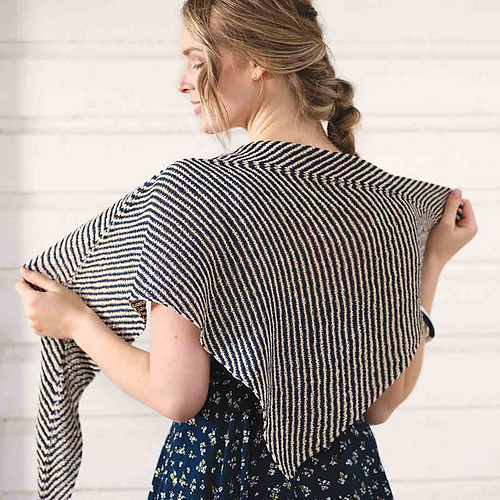 Ravelry: Maritime Stripes Shawl pattern by Stefanie Bold
