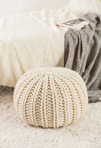 Ravelry: Chunky Knit Pouf pattern by Cara Corey