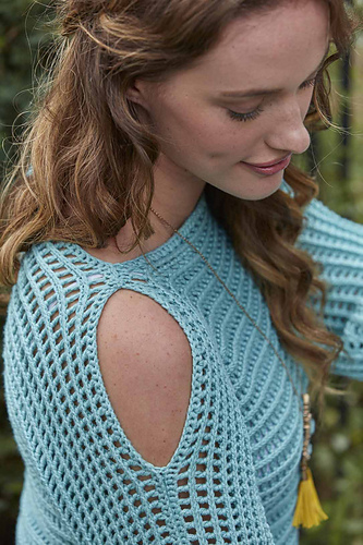 Ravelry: Trellis Cold Shoulder Top pattern by Shannon Mullett-Bowlsby