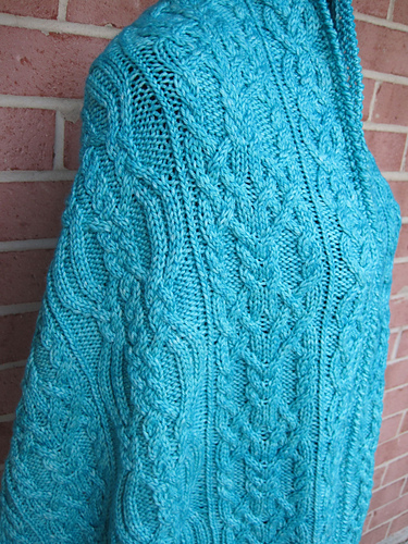 Ravelry: Pembina Cabled Shawl pattern by Linda Lehman