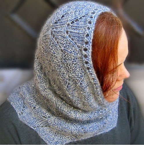 Ravelry: Bead Knitted Cowl (Wimple) pattern by Linda Lehman