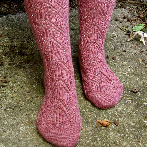 Ravelry: Imabari Beaded Socks pattern by Linda Lehman