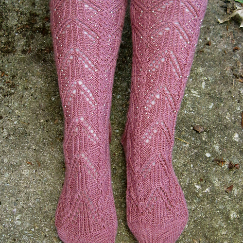 Ravelry: Imabari Beaded Socks pattern by Linda Lehman