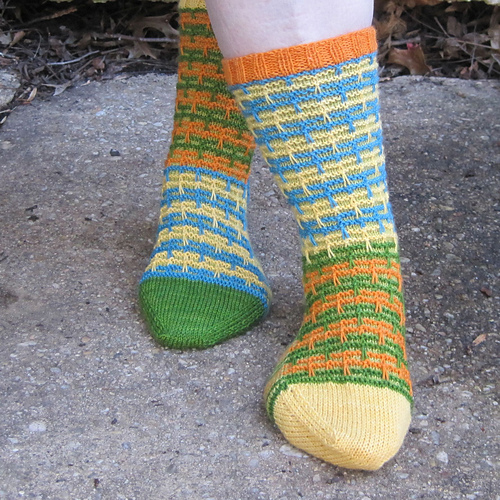 Ravelry: Graphic Novel Socks pattern by Linda Lehman