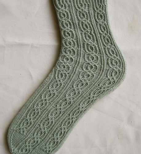 Ravelry: Chamonix Alpine Cabled Socks pattern by Linda Lehman