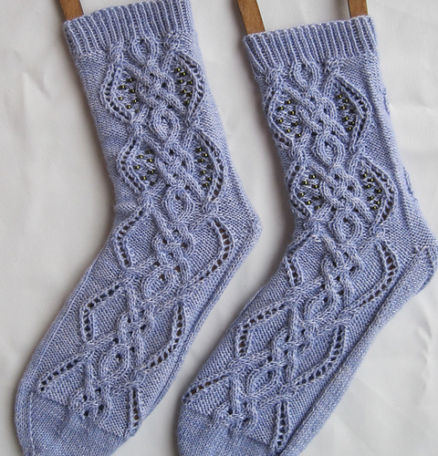 Ravelry: Halifax Beaded Socks pattern by Linda Lehman
