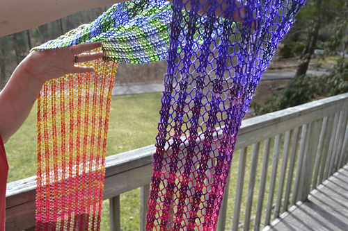 Ravelry: angelaknitsnow's One Row Lace Scarf