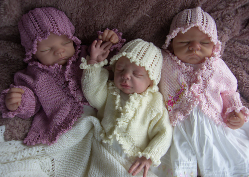 Ravelry: ROSY RUFFLES**pretty little bolero and hat for a baby girl ...