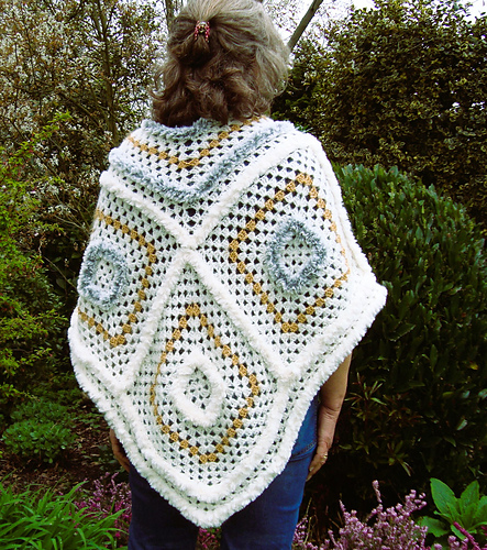 Ravelry: Spring Orchid Poncho pattern by Reimy Johanna Designs