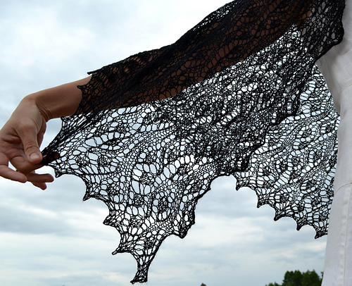 Ravelry: Weirwood tree shawl pattern by Agata A. Piasecka