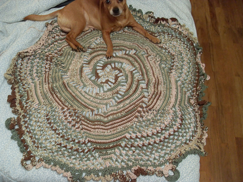 Ravelry: Blue Mandala Throw pattern by Shannon Mullett-Bowlsby