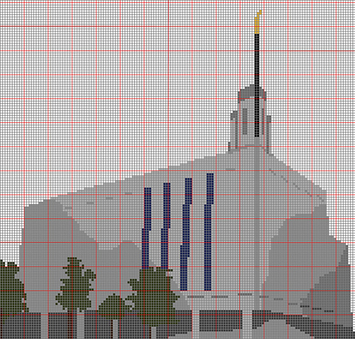 Ravelry: NYC LDS Temple chart pattern by Annastasia Cruz