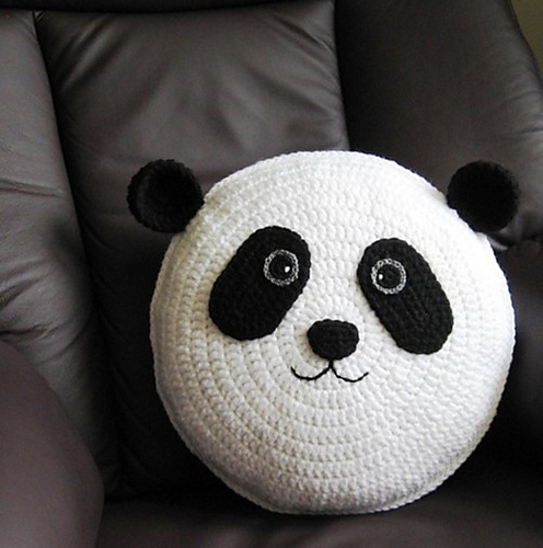 Ravelry: Panda Pillow pattern by Anne Alster