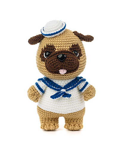 Ravelry: Papi the Sailor Pug pattern by Sundot Attack