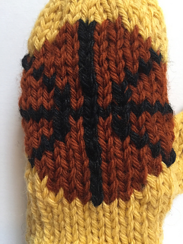 Ravelry: Hoops Basketball Mittens pattern by Ann Faith