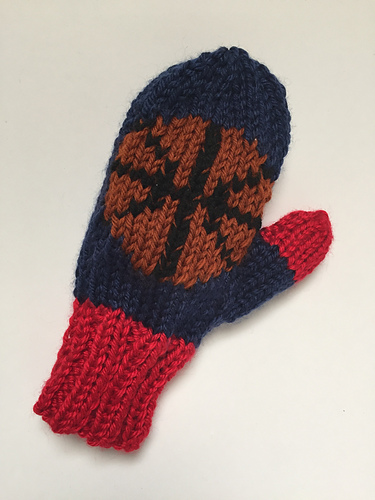 Ravelry: Hoops Basketball Mittens pattern by Ann Faith